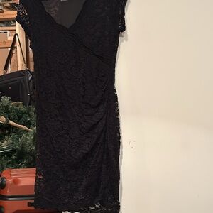 Suzy Shier | Dresses | Suzy Shier Black Lace Dress That Stretches And ...